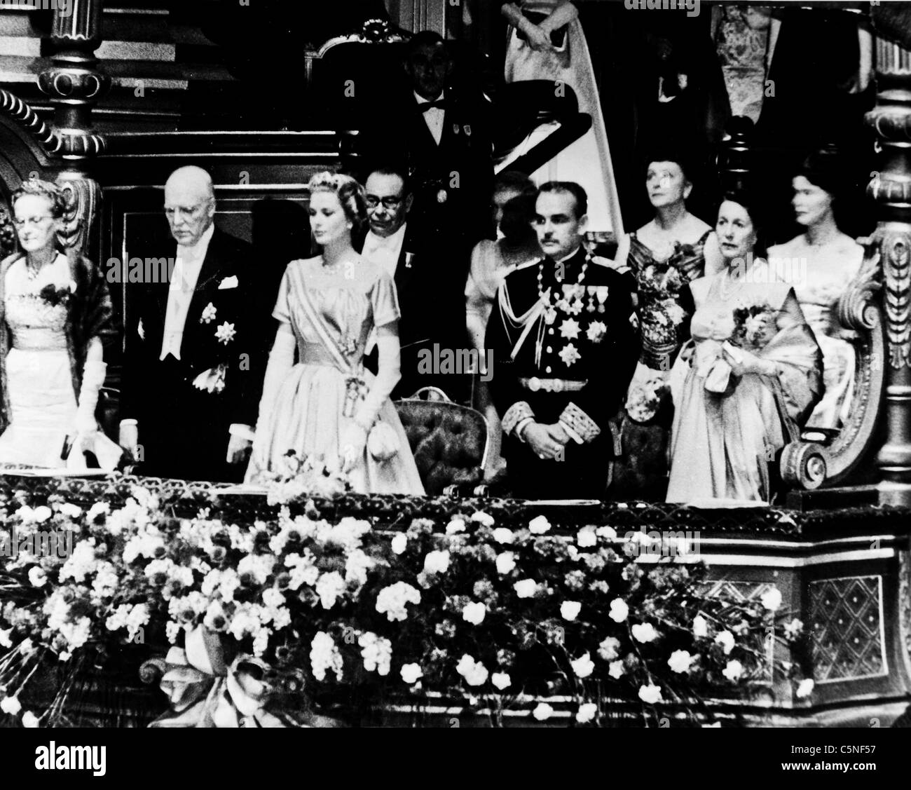 Grace Kelly mit Fürst Rainieri III von Monaco Stockfotografie - Alamy