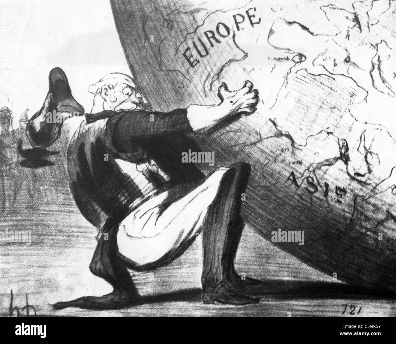 Krim-Krieg Französisch Cartoon zeigt Nicholas ich rief: "verdammt! Wie ...