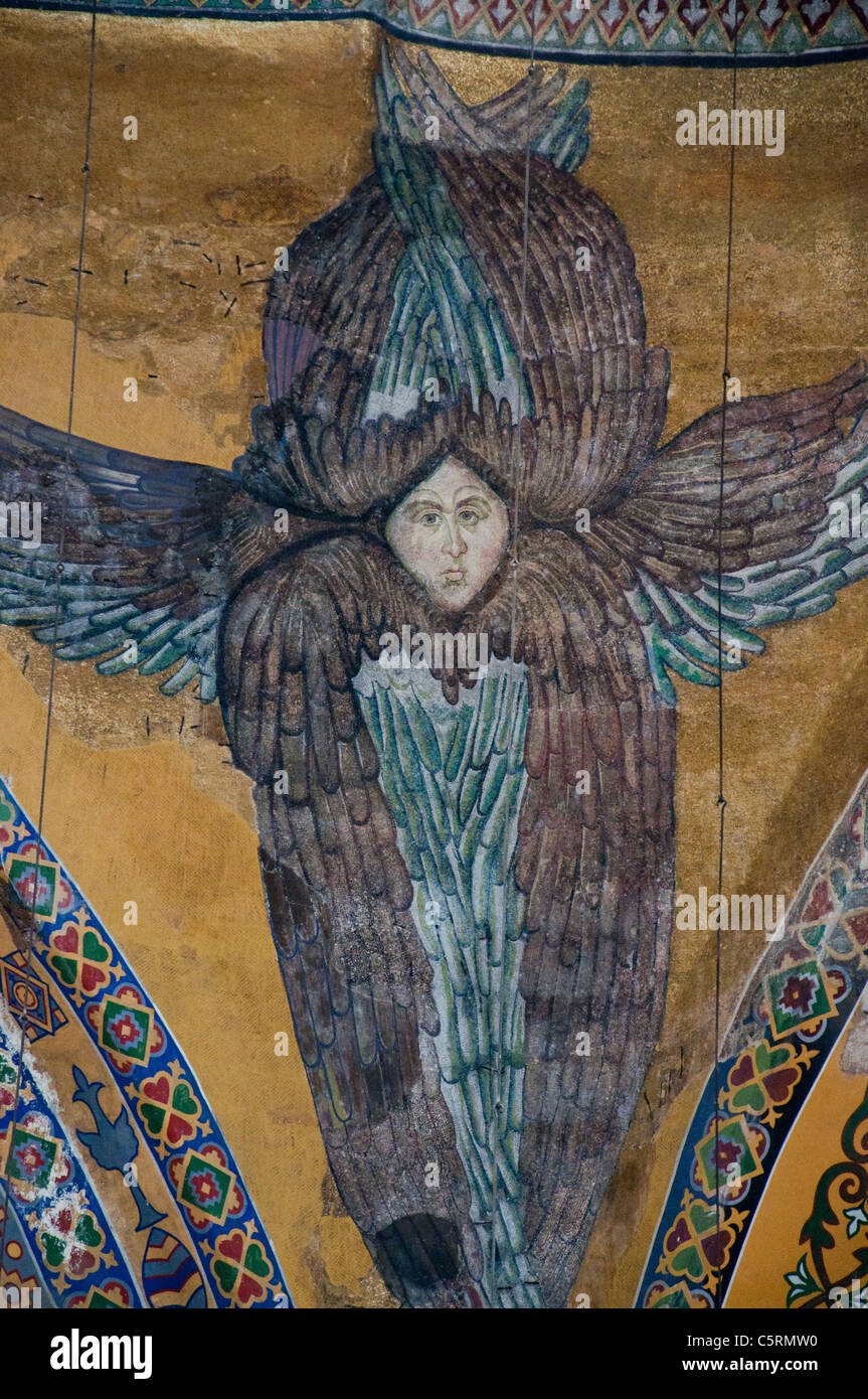 Gemalte Engel, Ayasofya (Hagia Sophia) Kathedrale und Moschee, Istanbul ...