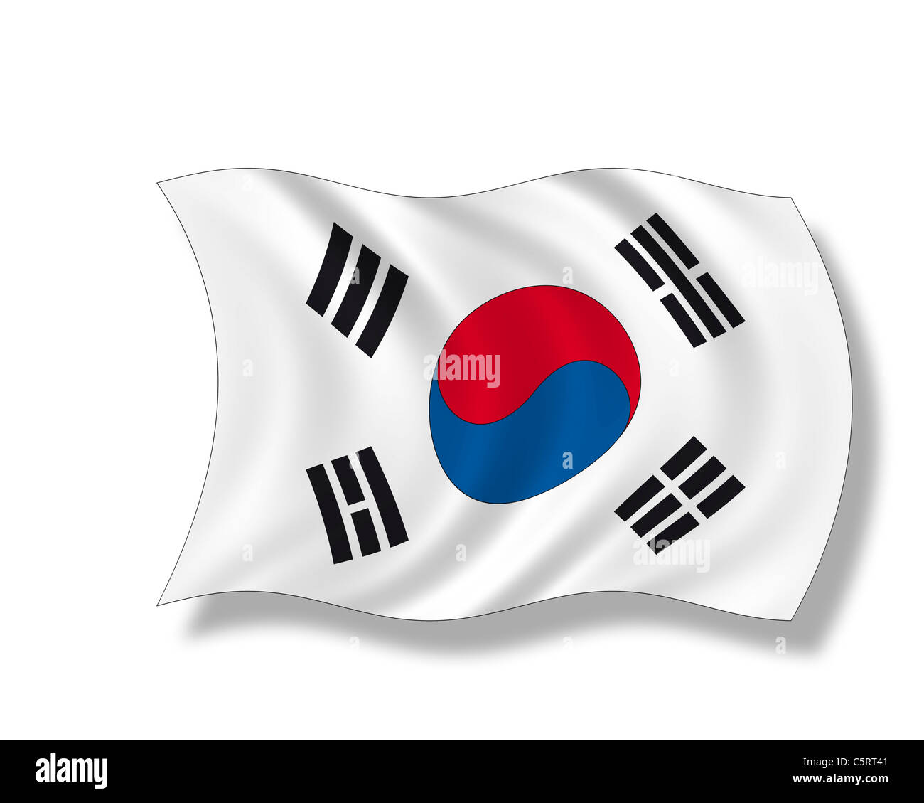 Abbildung Flagge Von S dkorea Stockfotografie Alamy
