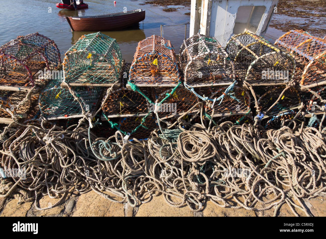 Beadnell, Northumberland, eine schöne unentdeckte kleines Fischerdorf ...