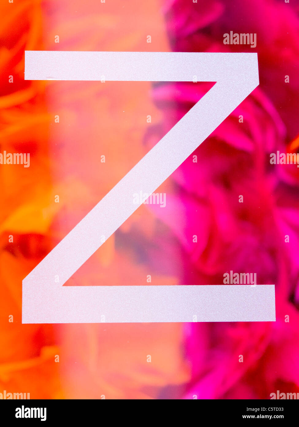 Zeichen Z Alphabet Zeichen Buchstaben außerhalb Zeichen Stockfotografie ...