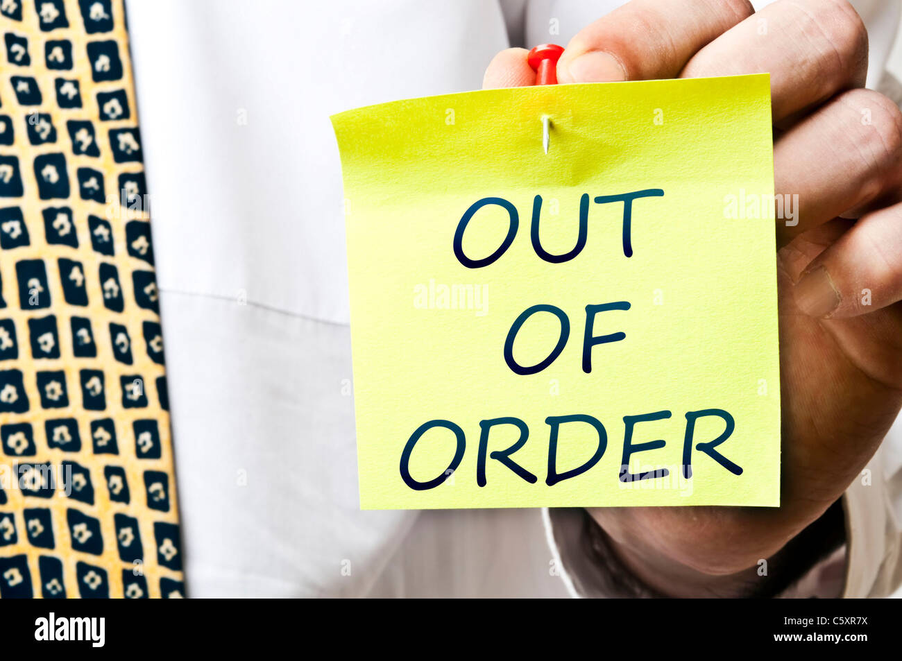Out of order message -Fotos und -Bildmaterial in hoher Auflösung – Alamy
