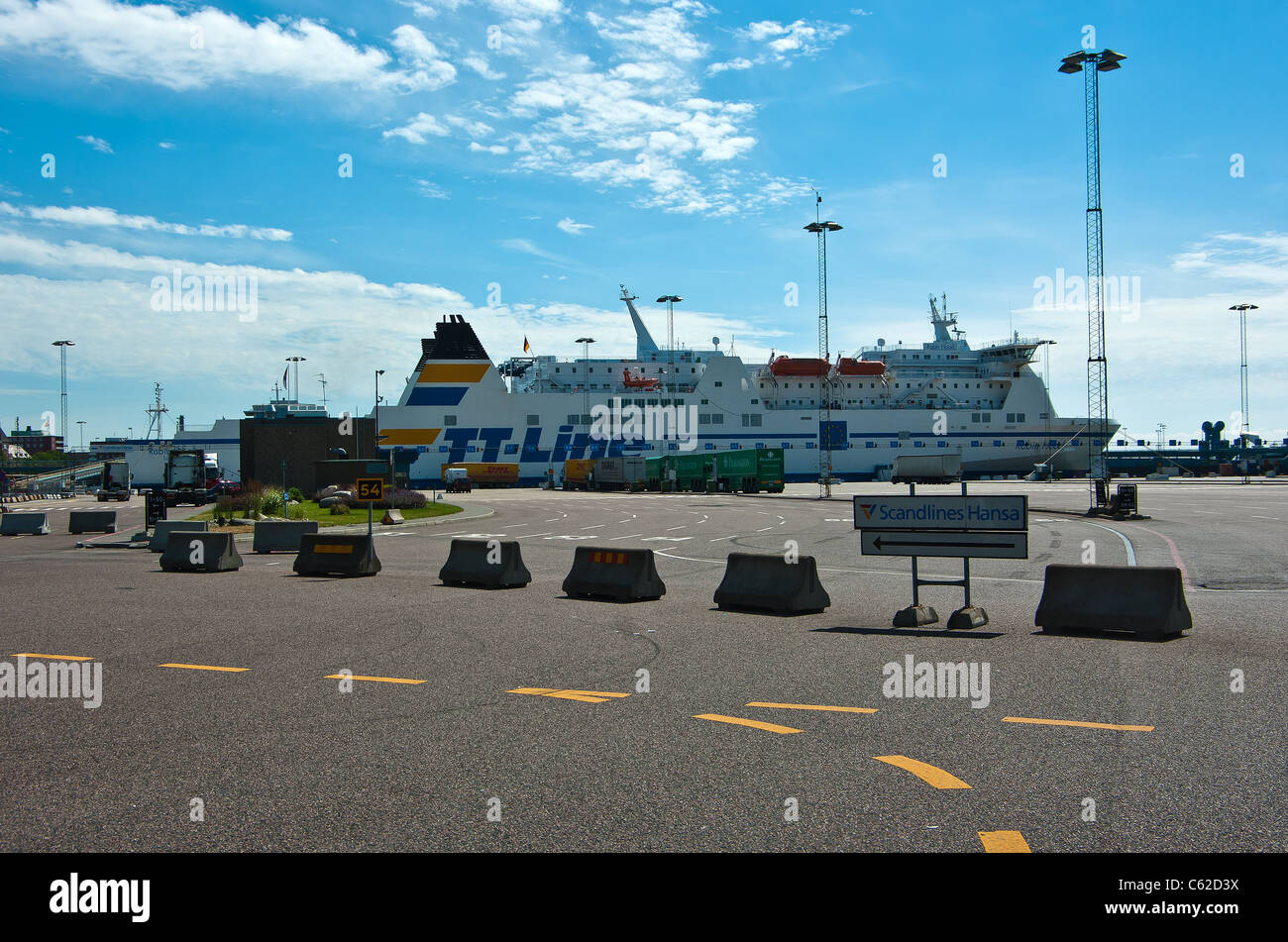 Hafen von Trelleborg Stockfotografie - Alamy