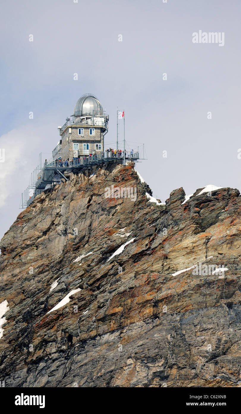 Das Sphinx-Observatorium auf dem Jungfraujoch Stockfotografie - Alamy