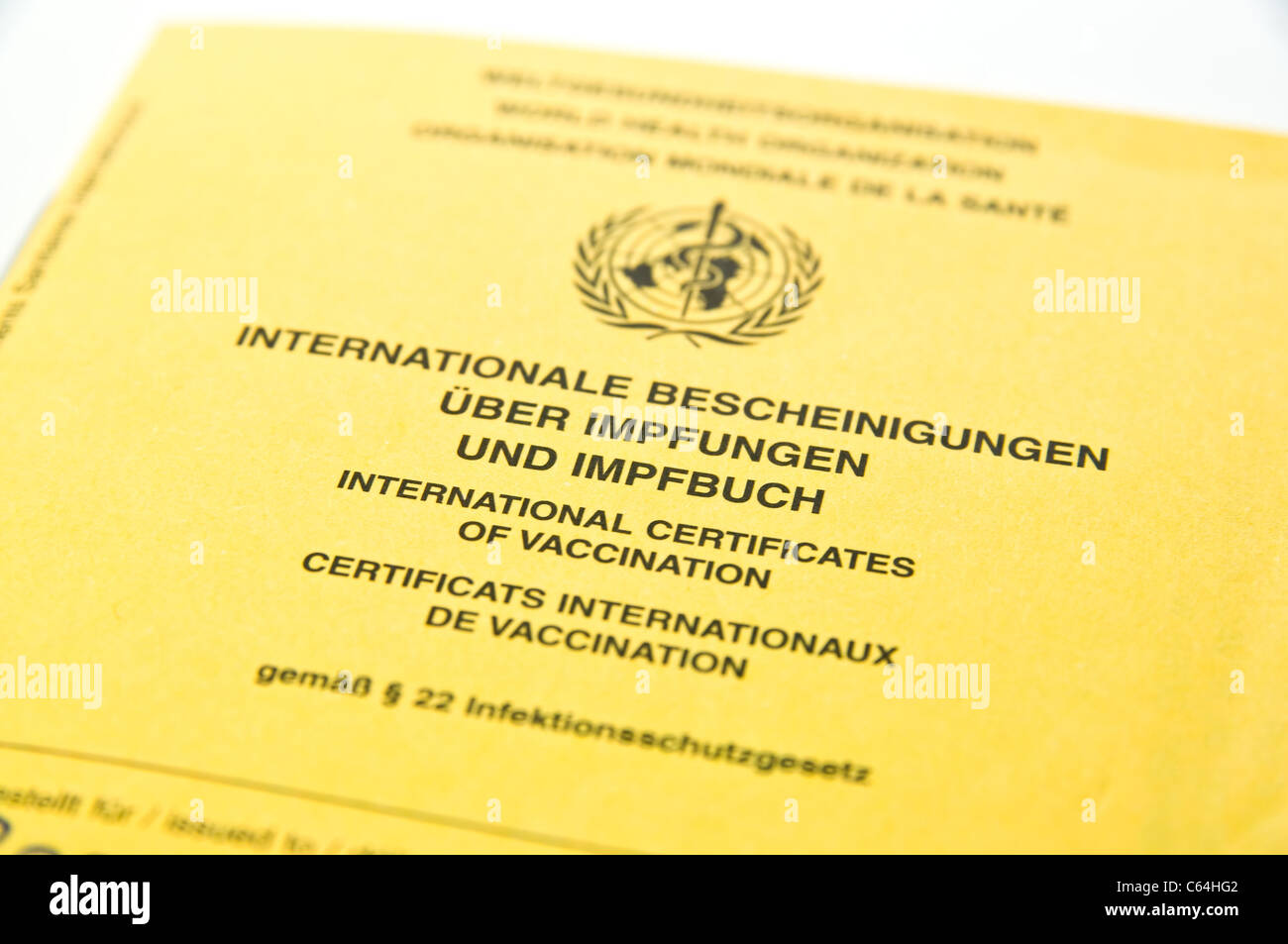 Vaccination book -Fotos und -Bildmaterial in hoher Auflösung – Alamy
