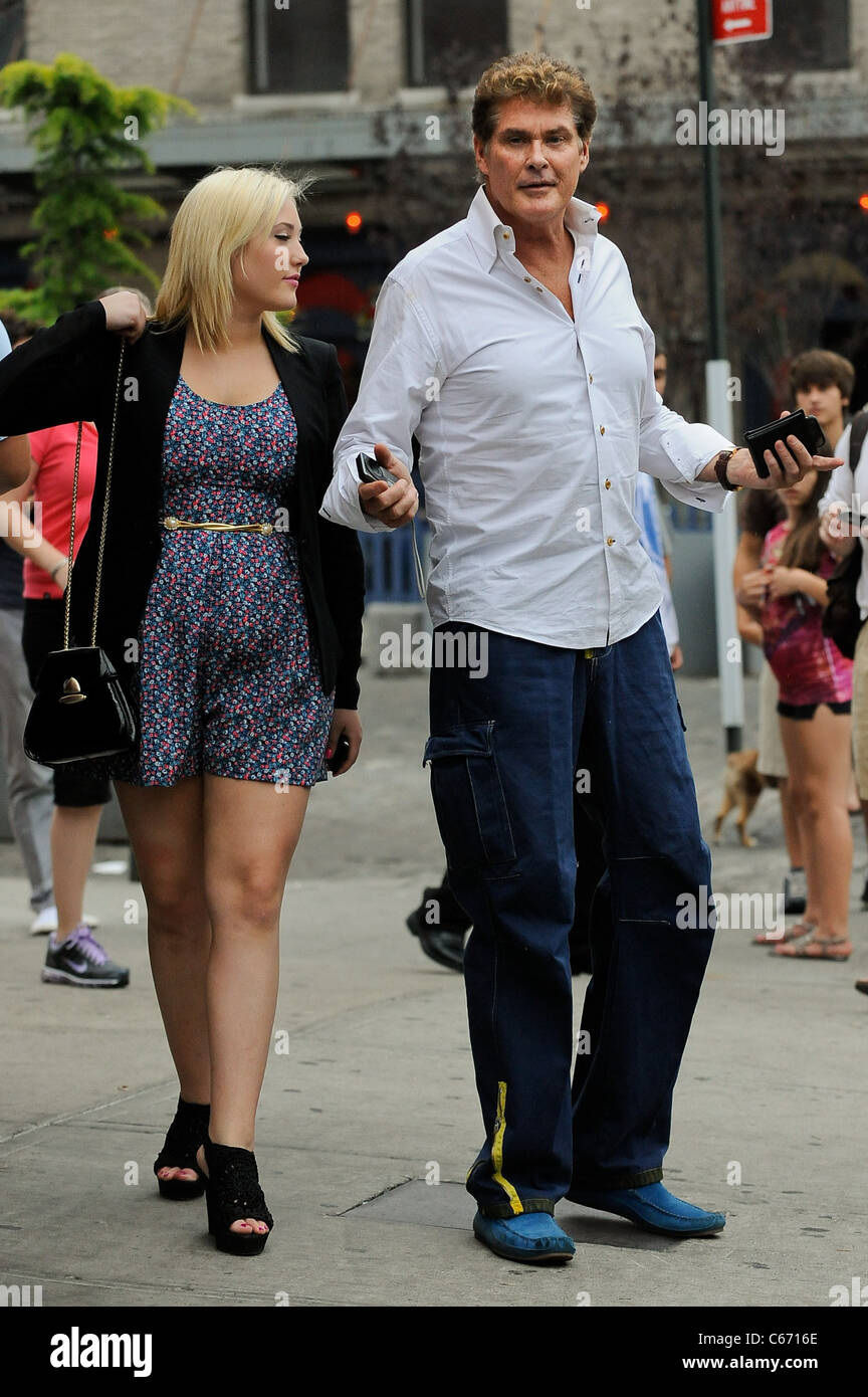 Taylor Ann Hasselhoff, David Hasselhoff, verlassen Pastis Restaurant ...