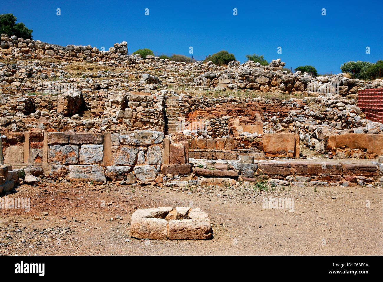 Greece Crete Zakros Ancient Minoan Stockfotos und -bilder Kaufen - Alamy