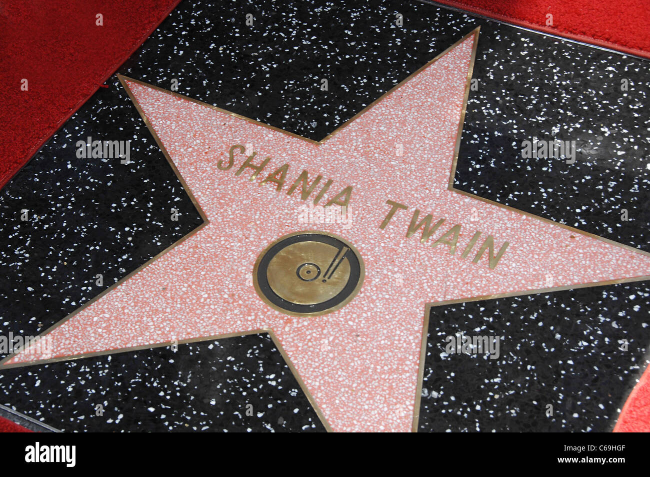 Shania Twain Star bei der Induktion Zeremonie für Stern auf Hollywood ...