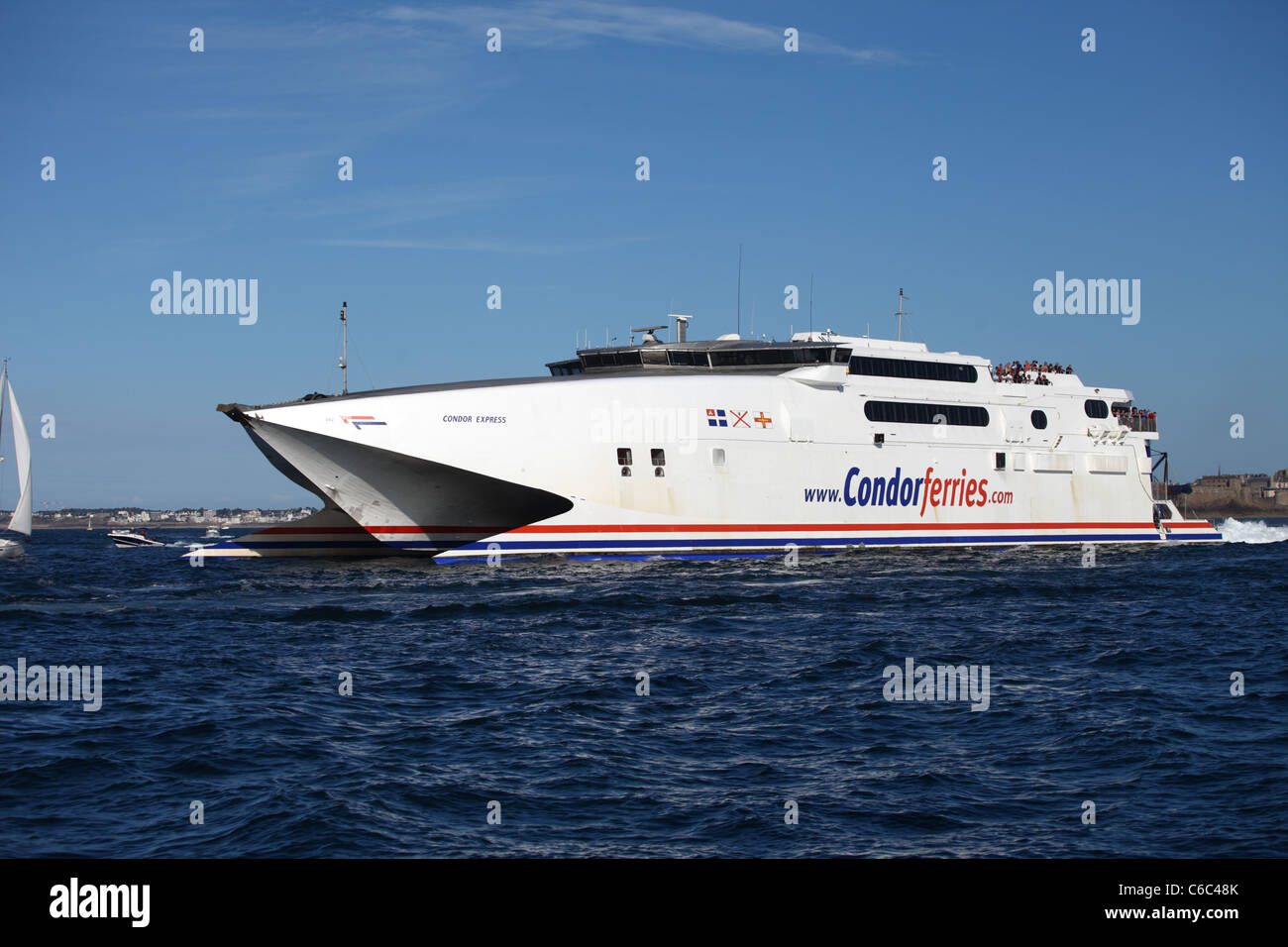 Catamaran Ferry Condor Ferries Stockfotos und -bilder Kaufen - Alamy