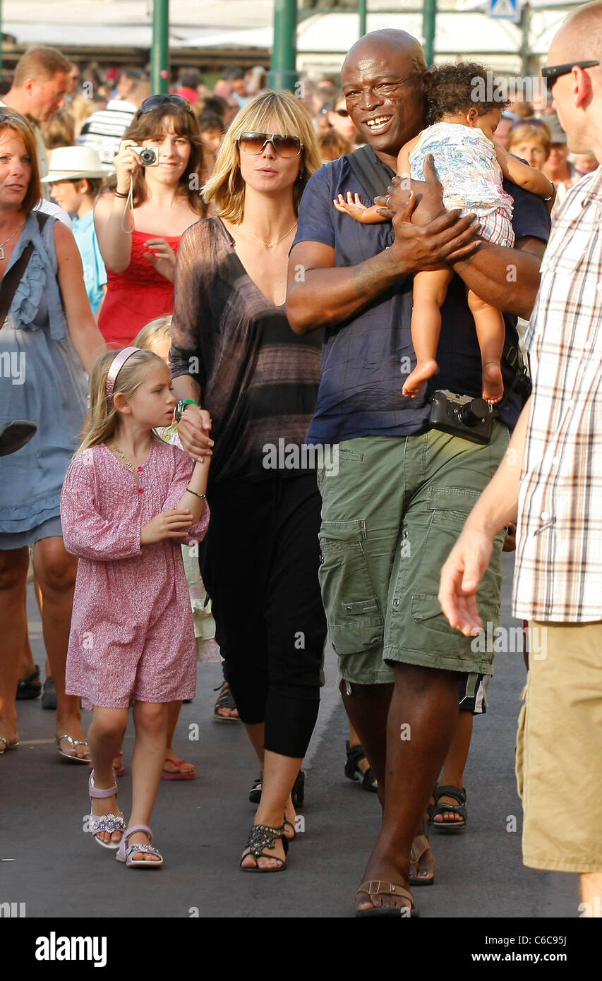 Heidi Klum Und Ehemann Seal Mit Ihren Kindern Leni Lou Sulola Henry