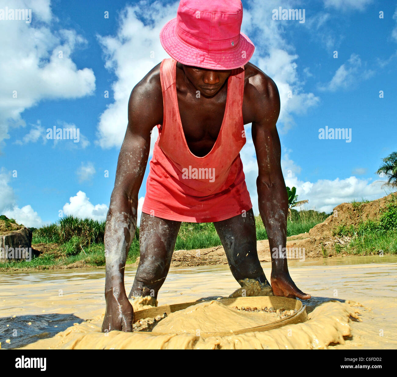 Diamantenabbau, Koidu Sefadu (Kono), Sierra Leone Stockfotografie - Alamy