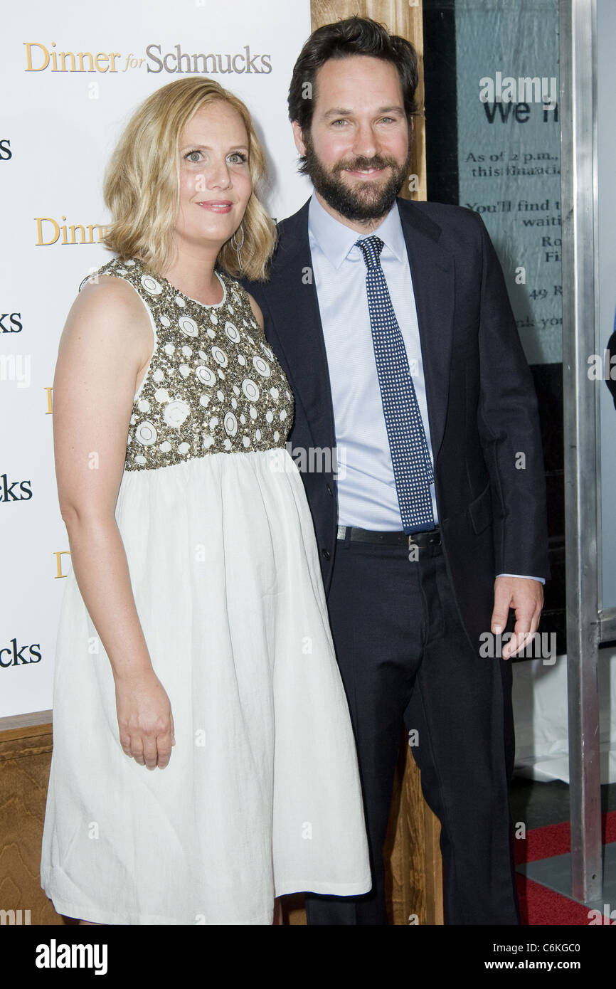 Paul Rudd und Julie Yaeger The NY Film-Premiere von "Dinner für Spinner ...