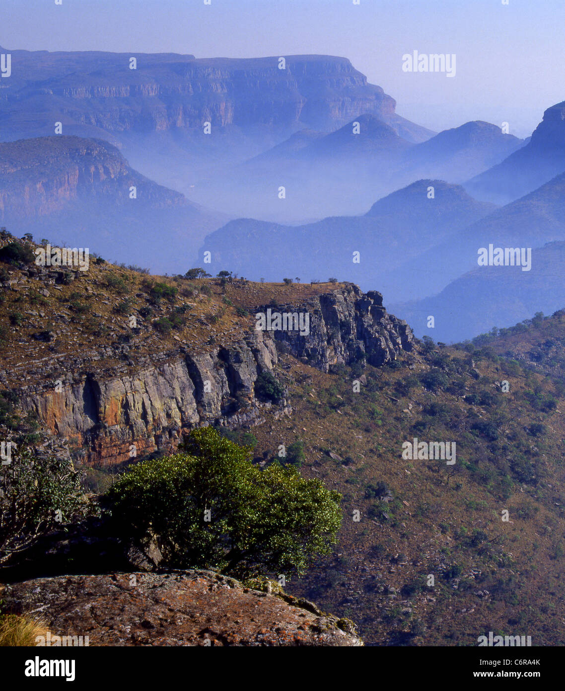 Nebel im Tal am Blyde River Canyon Stockfotografie - Alamy