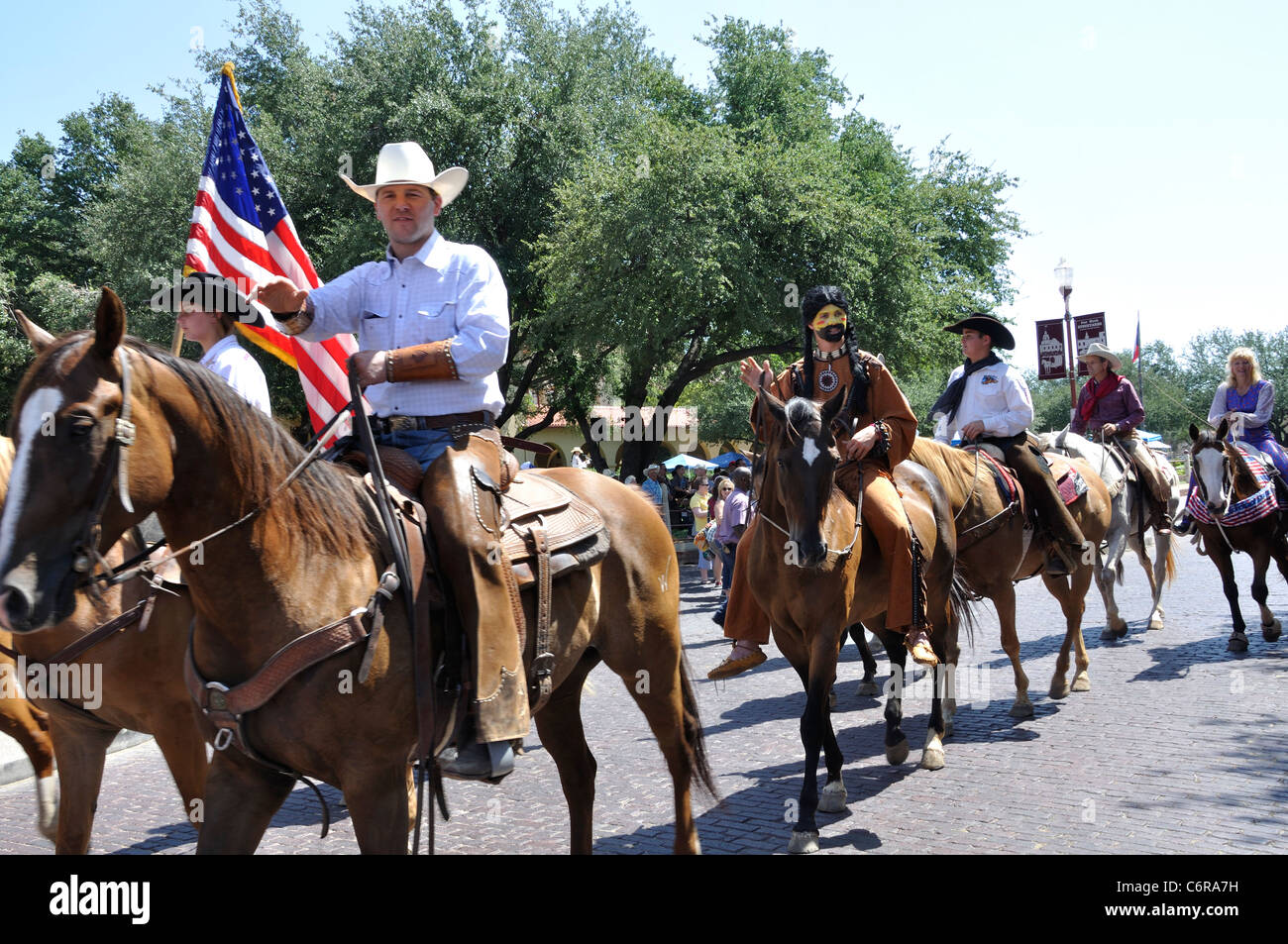 Parade, Nationalfeiertag der amerikanischen Cowboys, jährliche Cowboy ...