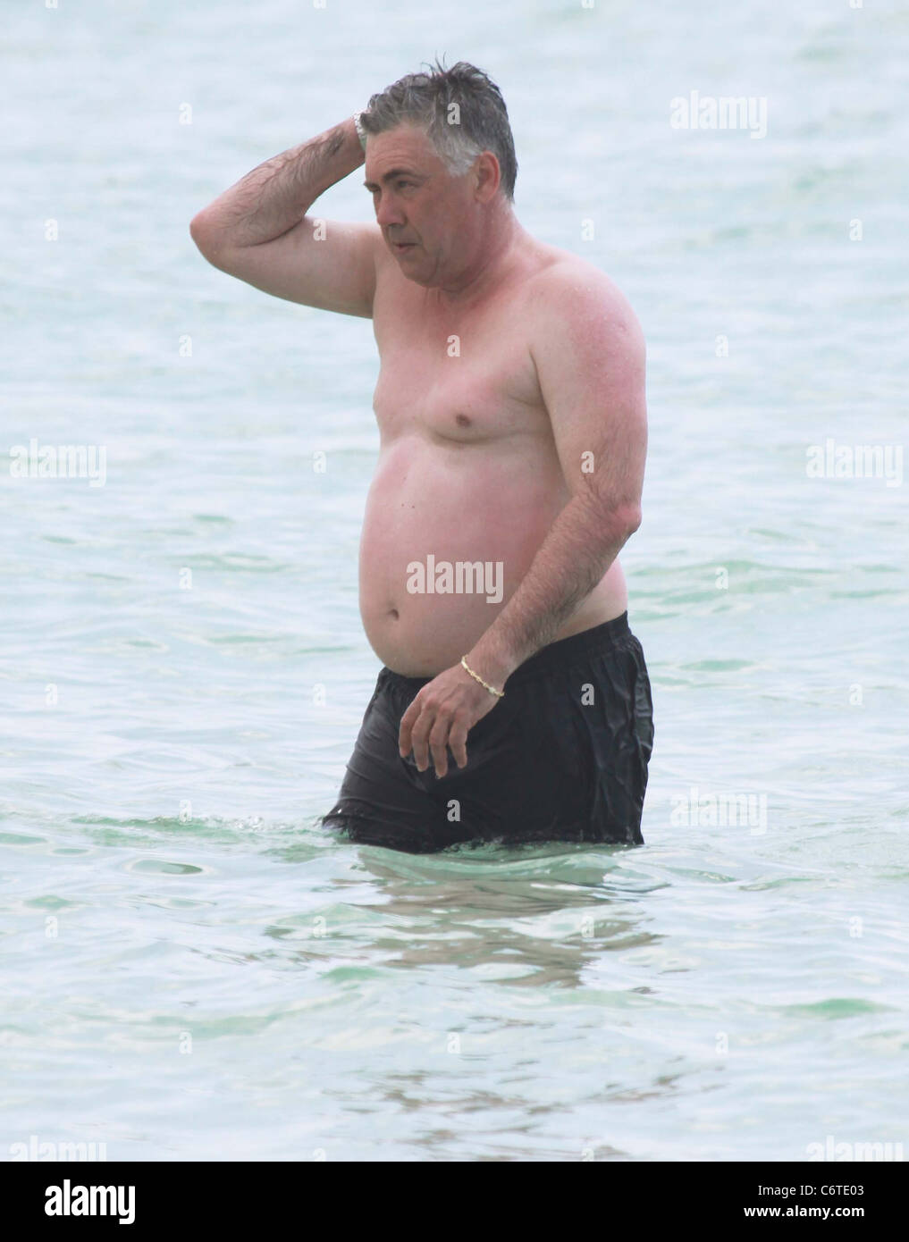 Carlo Ancelotti der italienische Trainer von Chelsea Football Club mit ...