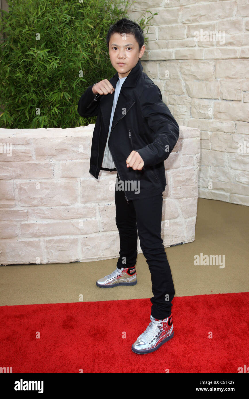 Zhenwei Wang The LA Premiere von "Karate Kid" statt im Mann Village ...