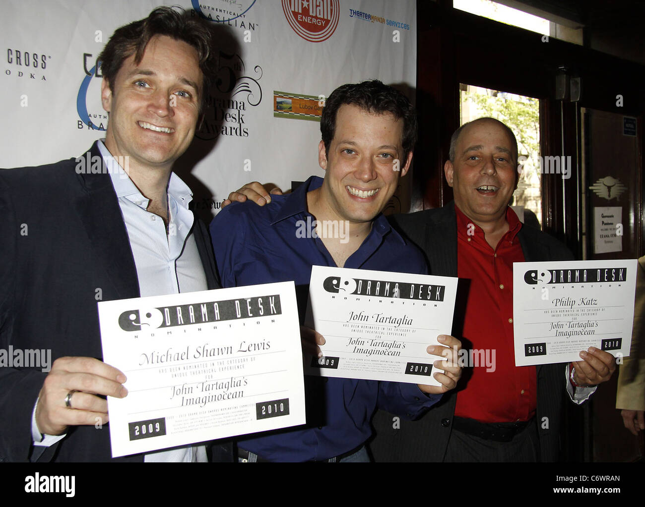 Michael Shawn Lewis, John Tartaglia und Philip Katz The 2010 Drama Desk ...