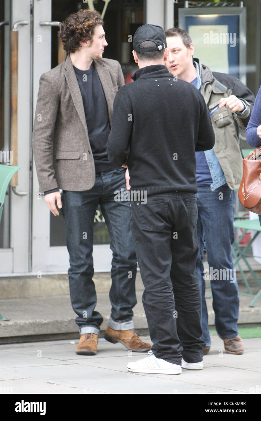 Matthew vaughn james mcavoy heading -Fotos und -Bildmaterial in hoher ...