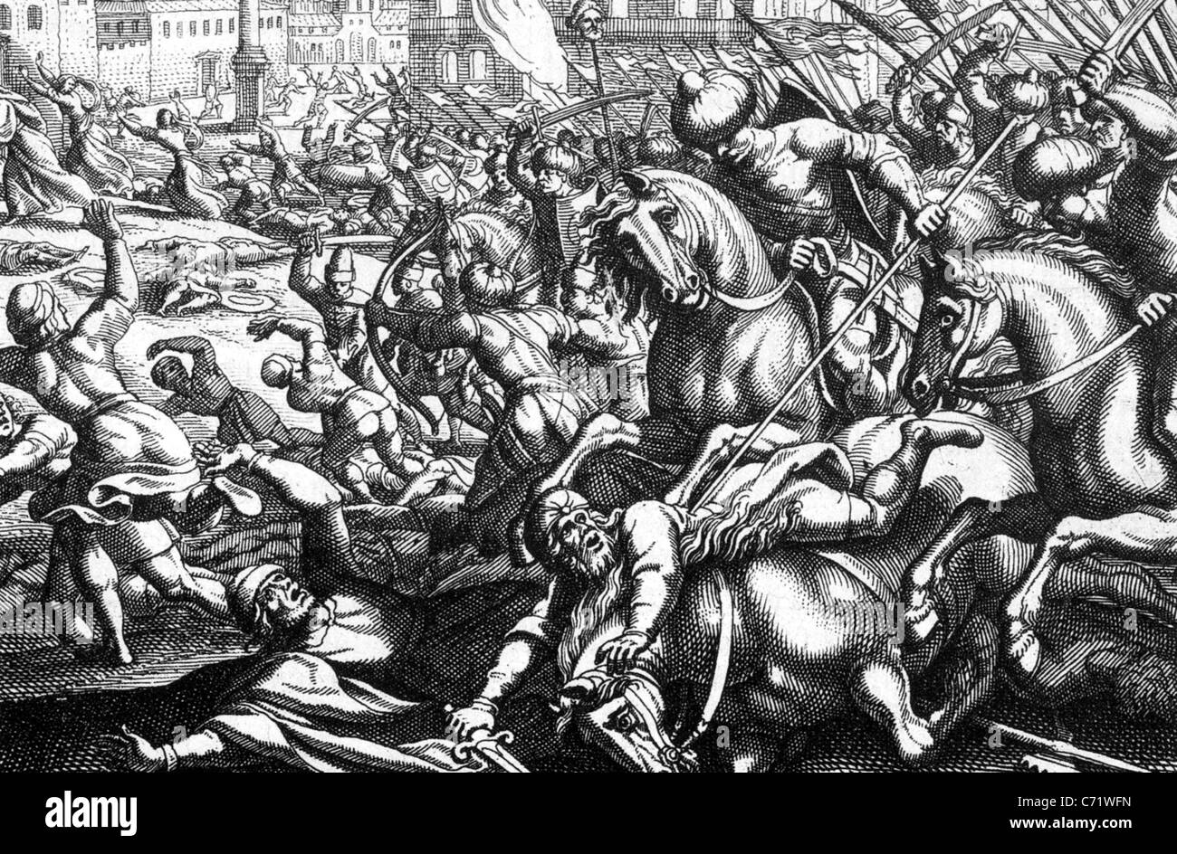 FALL von Konstantinopel, der osmanische Sultan Mehmed II im Mai 1453 ...