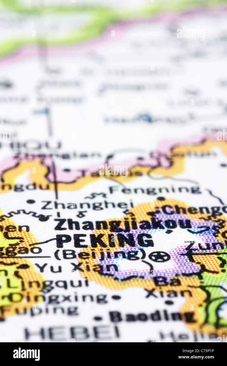 Beijing map -Fotos und -Bildmaterial in hoher Auflösung – Alamy