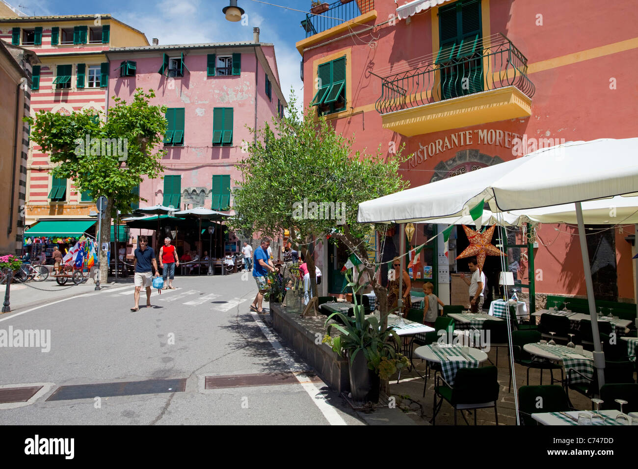 Restaurant Altstadt, Monterosso, Cinque Terre, UNESCO-Weltkulturerbe ...
