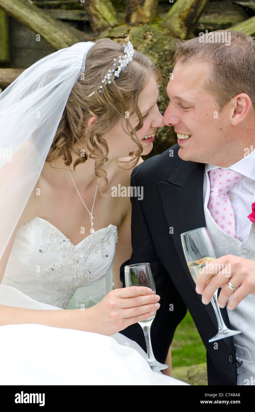 Braut und Bräutigam Stockfotografie - Alamy