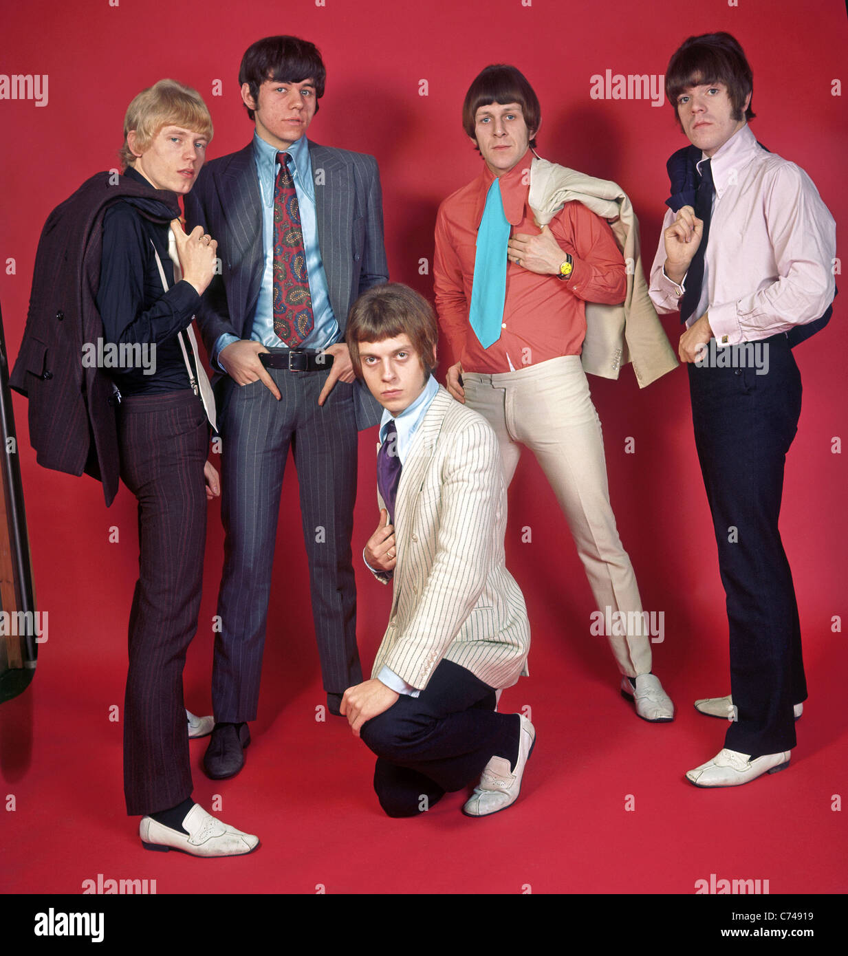 Bewegung - UK pop Gruppe im Januar 1967. Aus l: Chris Kefford, Bev ...