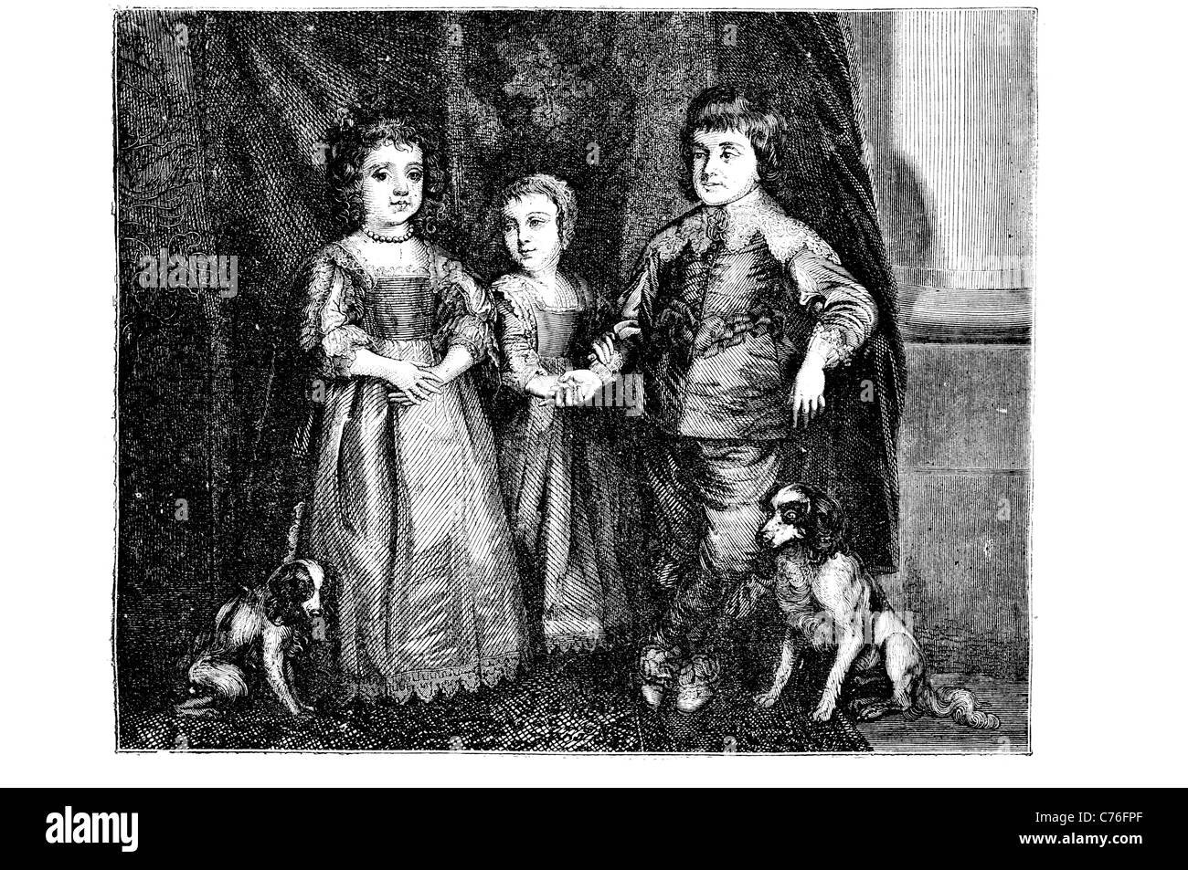 Kinder von König Charles king ich regal royal königliche königlich ...