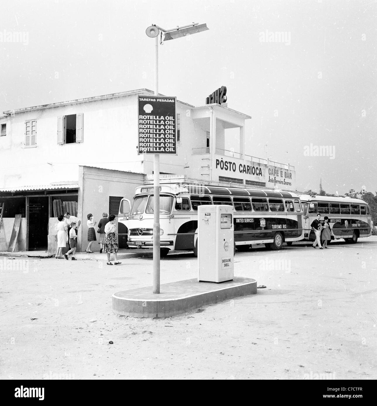 Geschichtsbild aus Brasilien, von J. Allan Cash der 1950er Jahre ...
