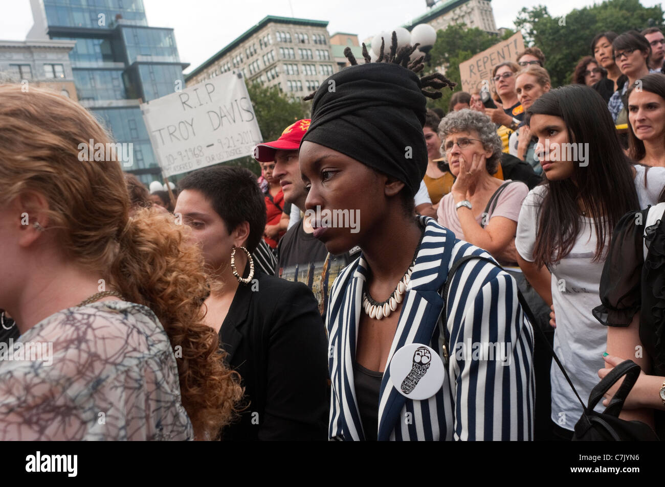 New York, NY - versammeln 22. September 2011 Anti-Todesstrafe ...