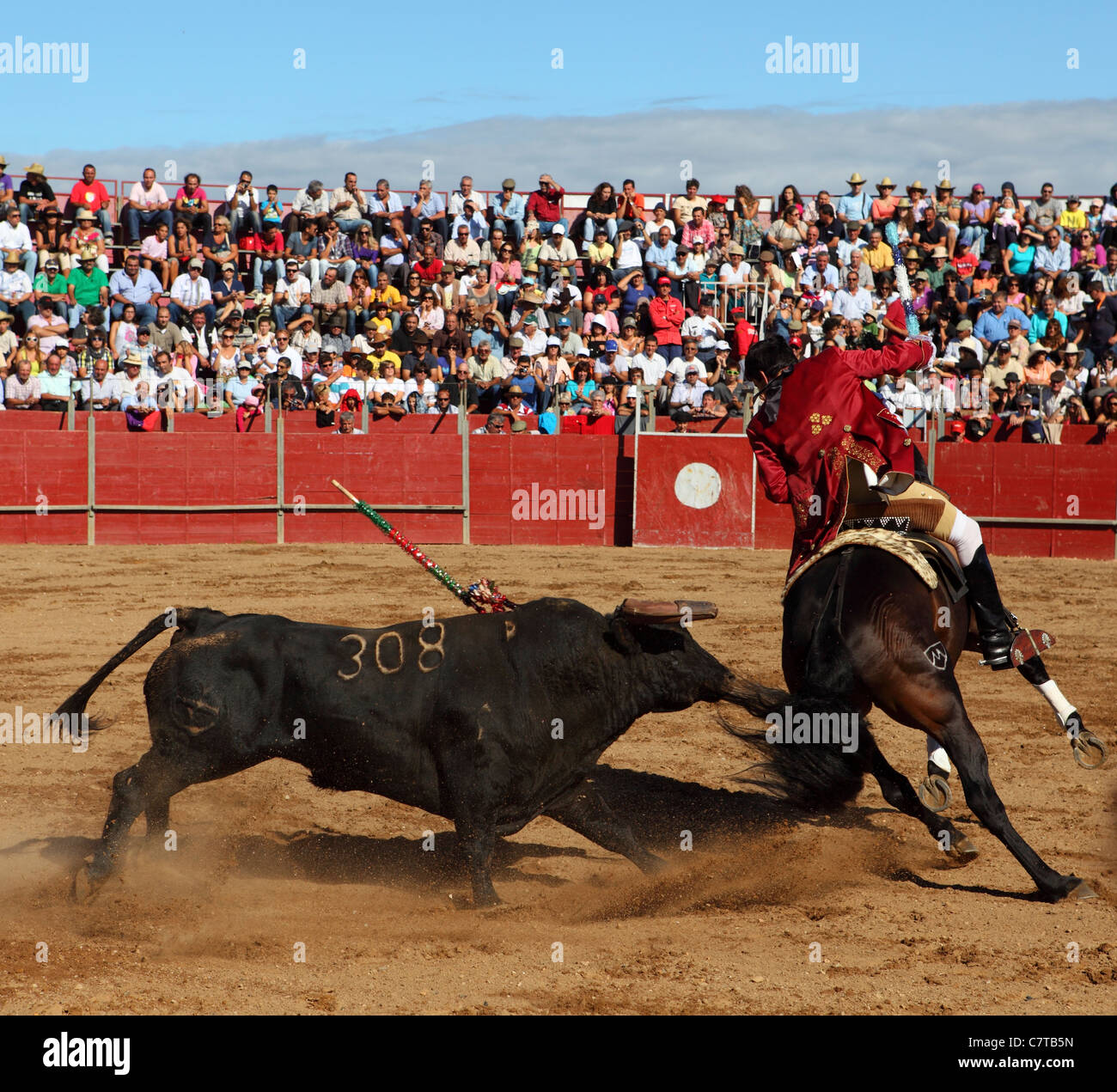 Stierkampf Mit Pferd Stockfotos und -bilder Kaufen - Alamy