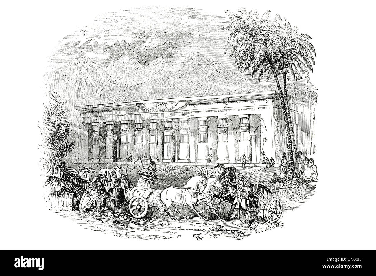 Zeichnung Nach Ägyptischer Erleichterung Stockfotos und -bilder Kaufen ...