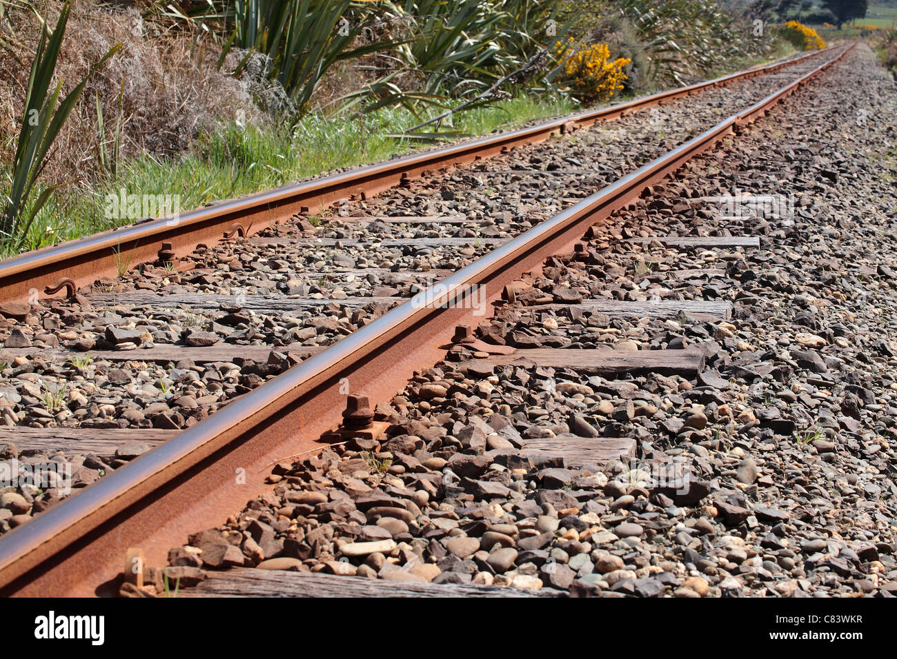 Eisenbahngleis stahl Stockfotos und -bilder Kaufen - Alamy