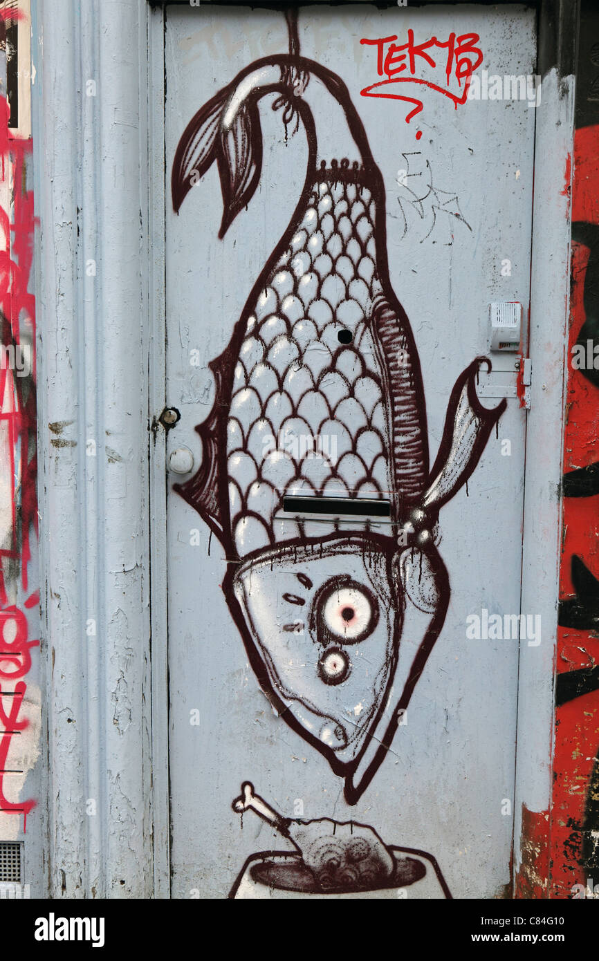 Graffiti Fisch Stockfotos und -bilder Kaufen - Alamy