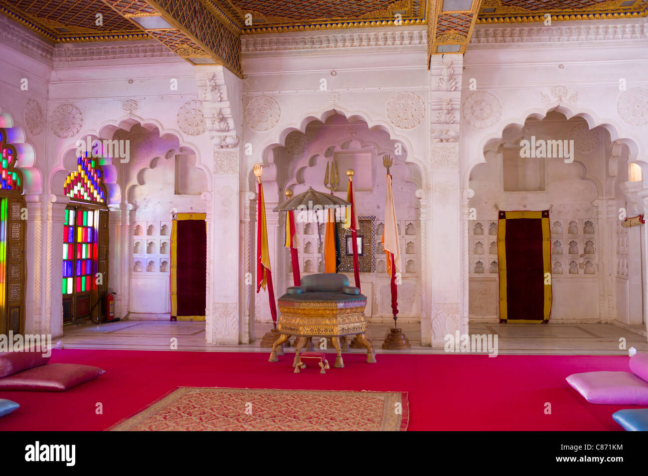 Moti Mahal, The Pearl Palace in Mehrangarh Fort des 16 ...