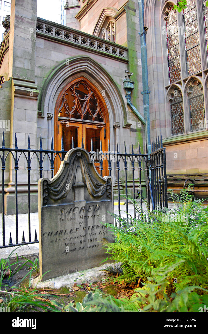 Trinity Church Cemetery in New York City Stockfotografie - Alamy