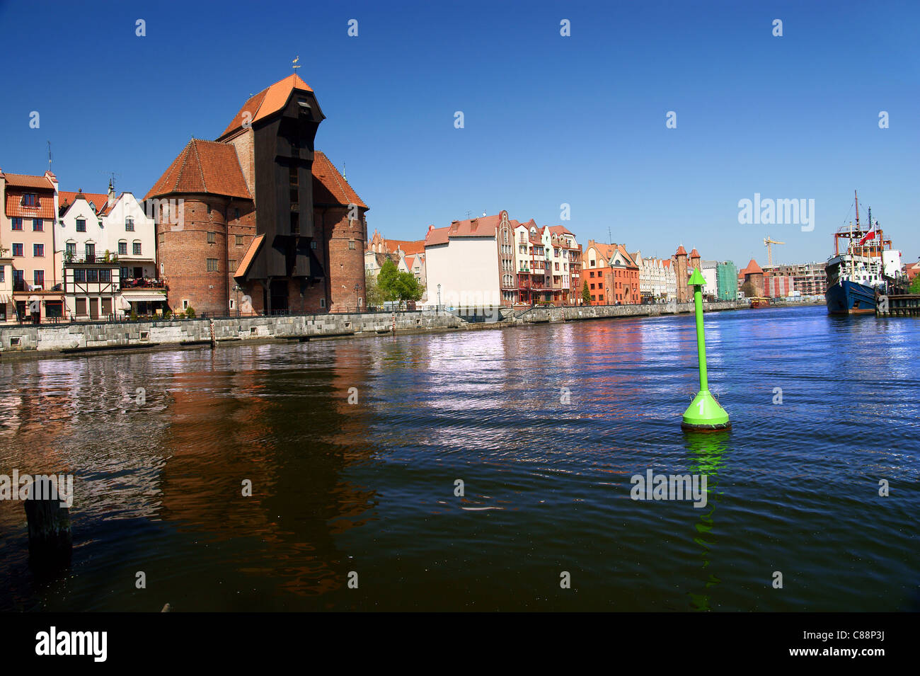 alten Hafen in Danzig - die freie Stadt Danzig - 2009 Danzig, Polen ...