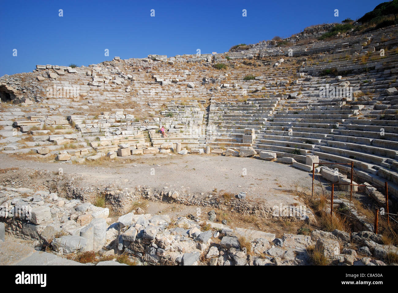 DATCA HALBINSEL, TÜRKEI. Ein Blick auf das untere Amphitheater in der ...