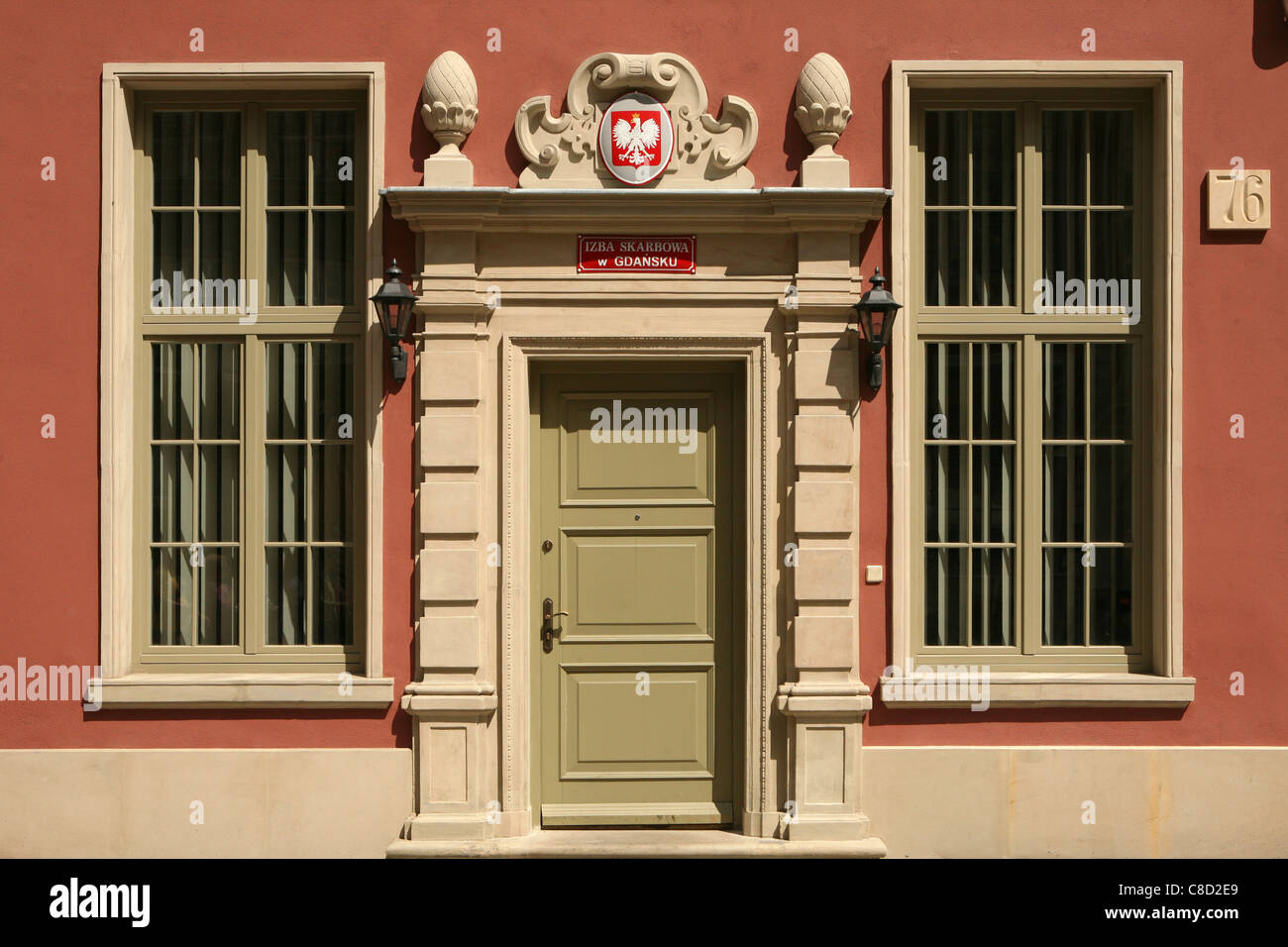 Mittelalterliches Haus in der Altstadt von Danzig, Polen ...