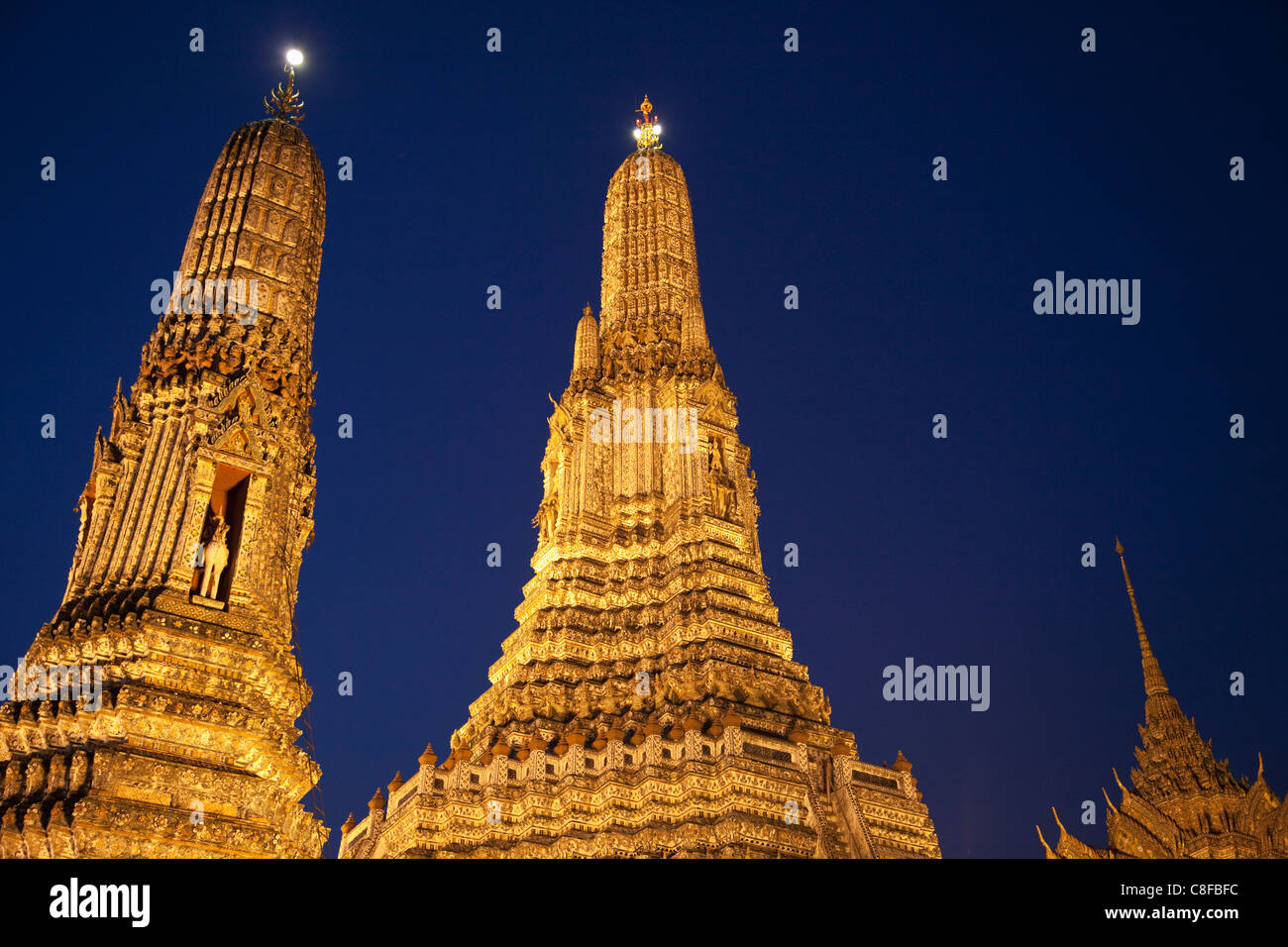 Asien, Thailand, Bangkok, Wat Arun, der Tempel der Morgenröte, Tempel, Tempel, Thai-Tempel, Thai ...