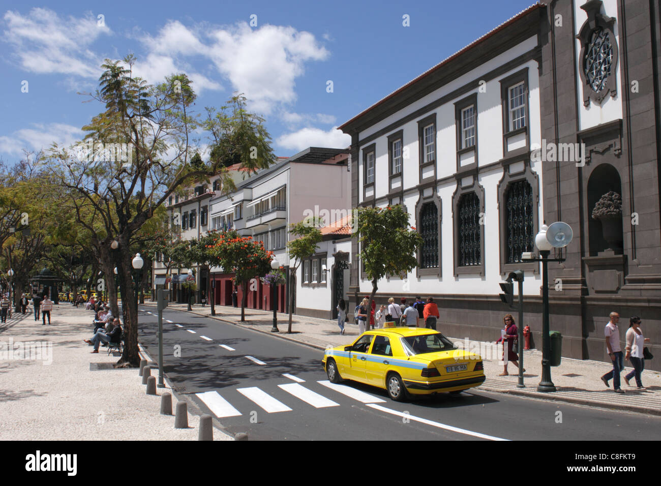 Avenida arriaga funchal madeira street -Fotos und -Bildmaterial in ...