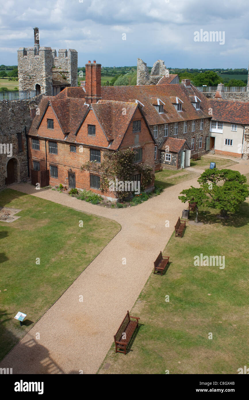 Framlingham Castle ist eine prächtige 12. Jahrhundert Festung in ...