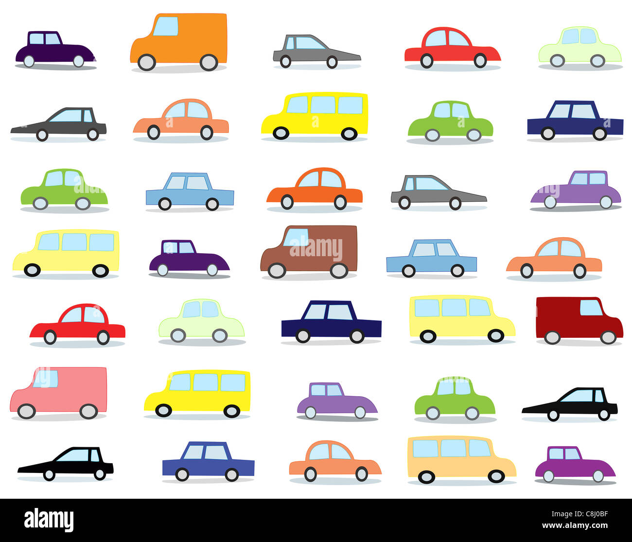 Cartoon Cars Stockfotos und -bilder Kaufen - Alamy