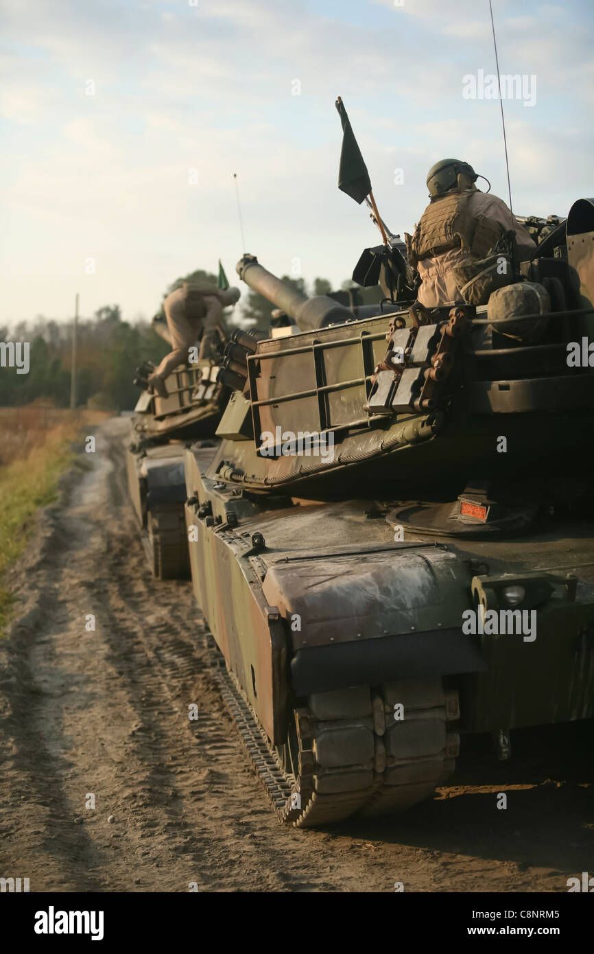 M1 A1 Abrams-Panzer Stockfotografie - Alamy