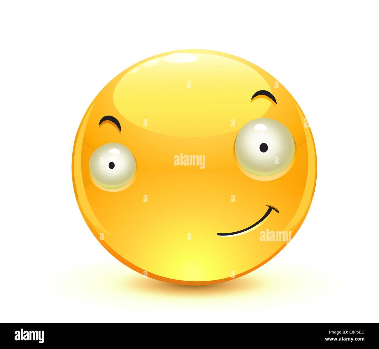 Smiley emoticon facial expression wonder -Fotos und -Bildmaterial in ...