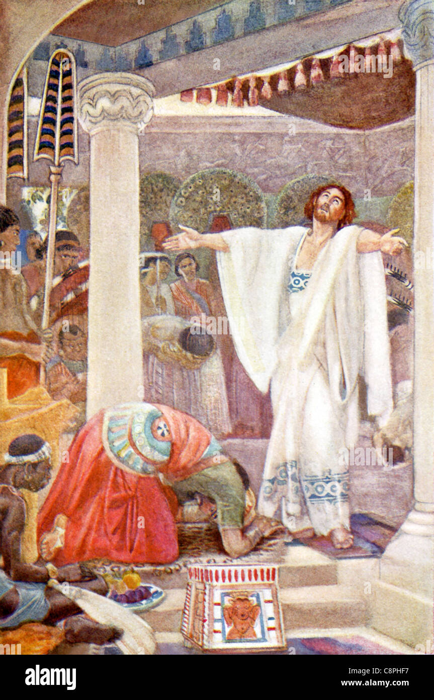 Daniel interpretiert die Träume von Nebukadnezar, wer dann ihm großen ...