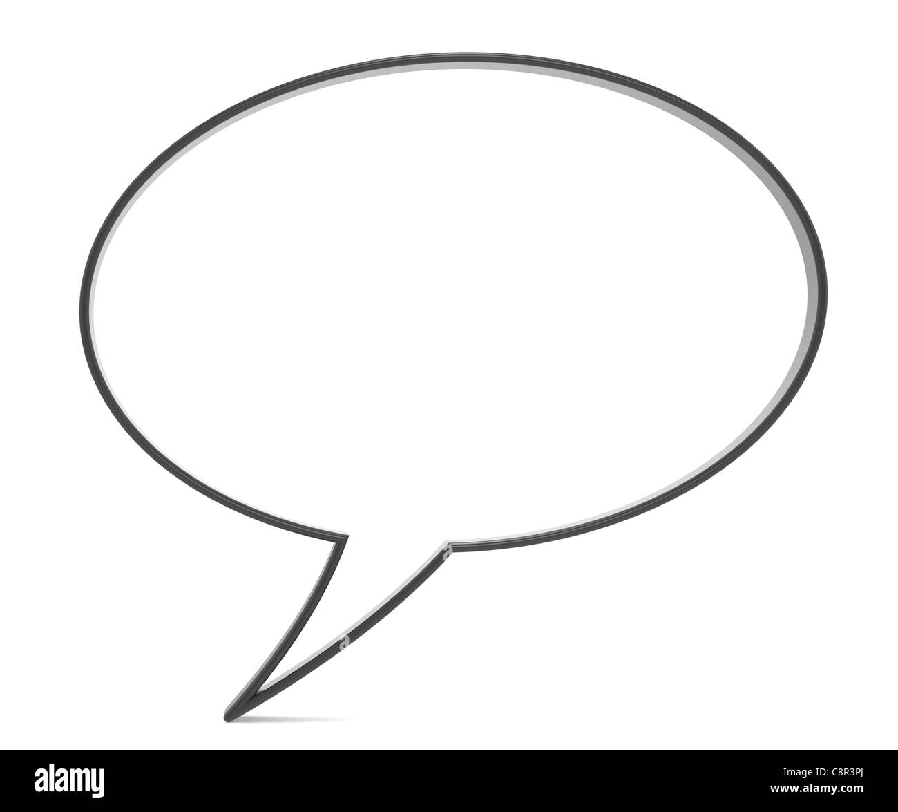 Sprechblase, schwarz. Teil des Menschen-Serie Stockfotografie - Alamy