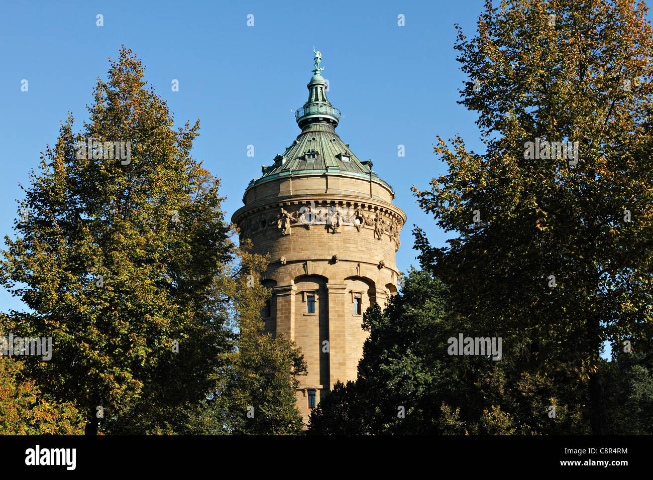 Wasserturm, Mannheim Baden-Württemberg Deutschland Stockfotografie - Alamy