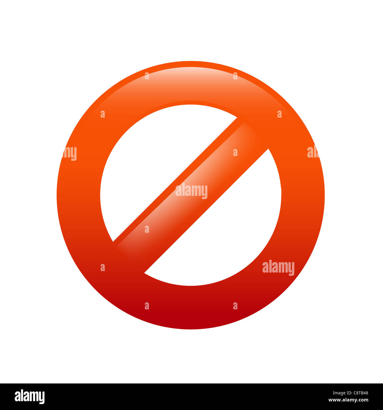 Illustration der verbotenen Zeichen Stockfotografie - Alamy